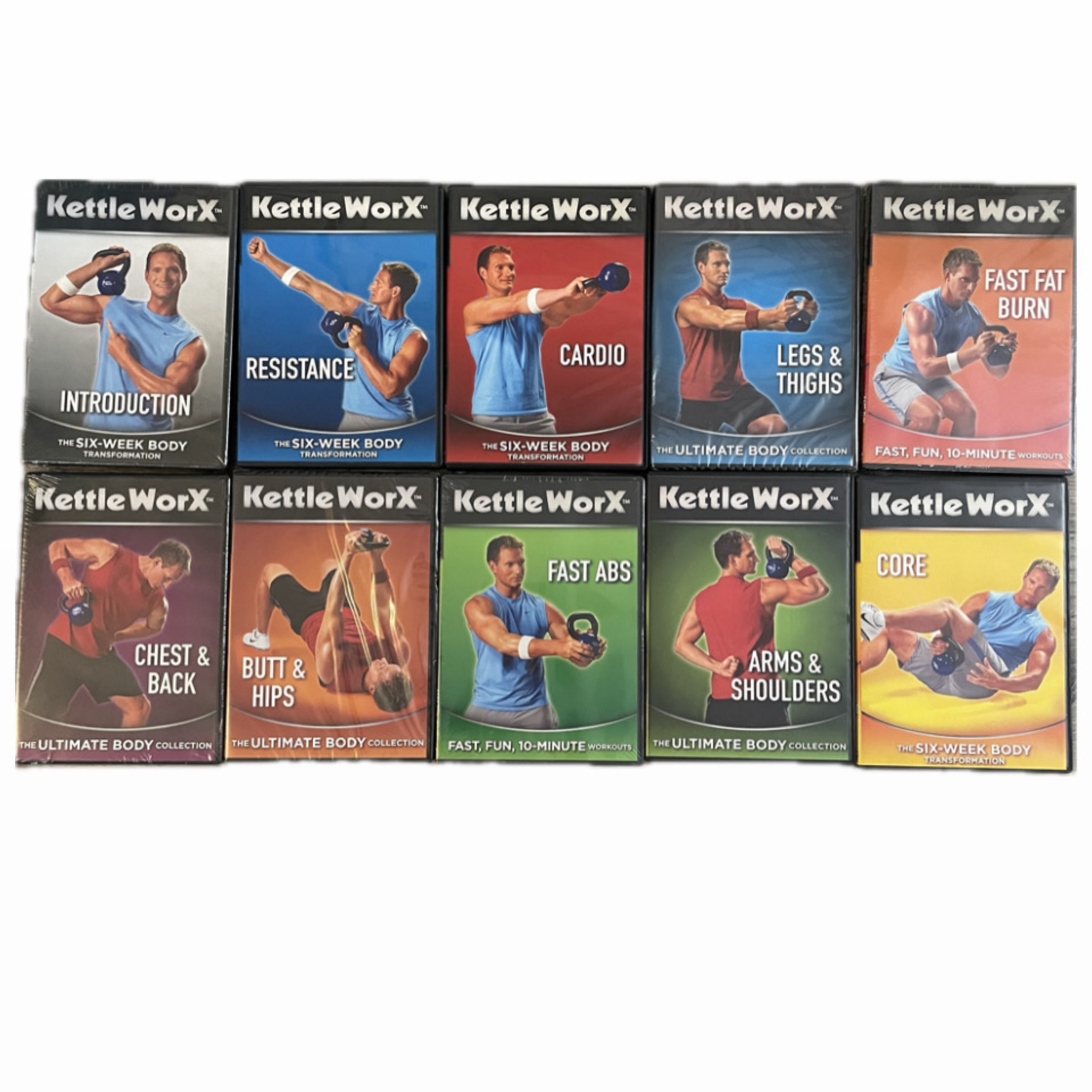 KettleWorX Ultimate Body Workout 10 DVD Set – Budovideos Inc